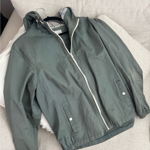 Craft + Flow | Jackets & Coats | Craft Flow Sage Green Hooded Jacket ...